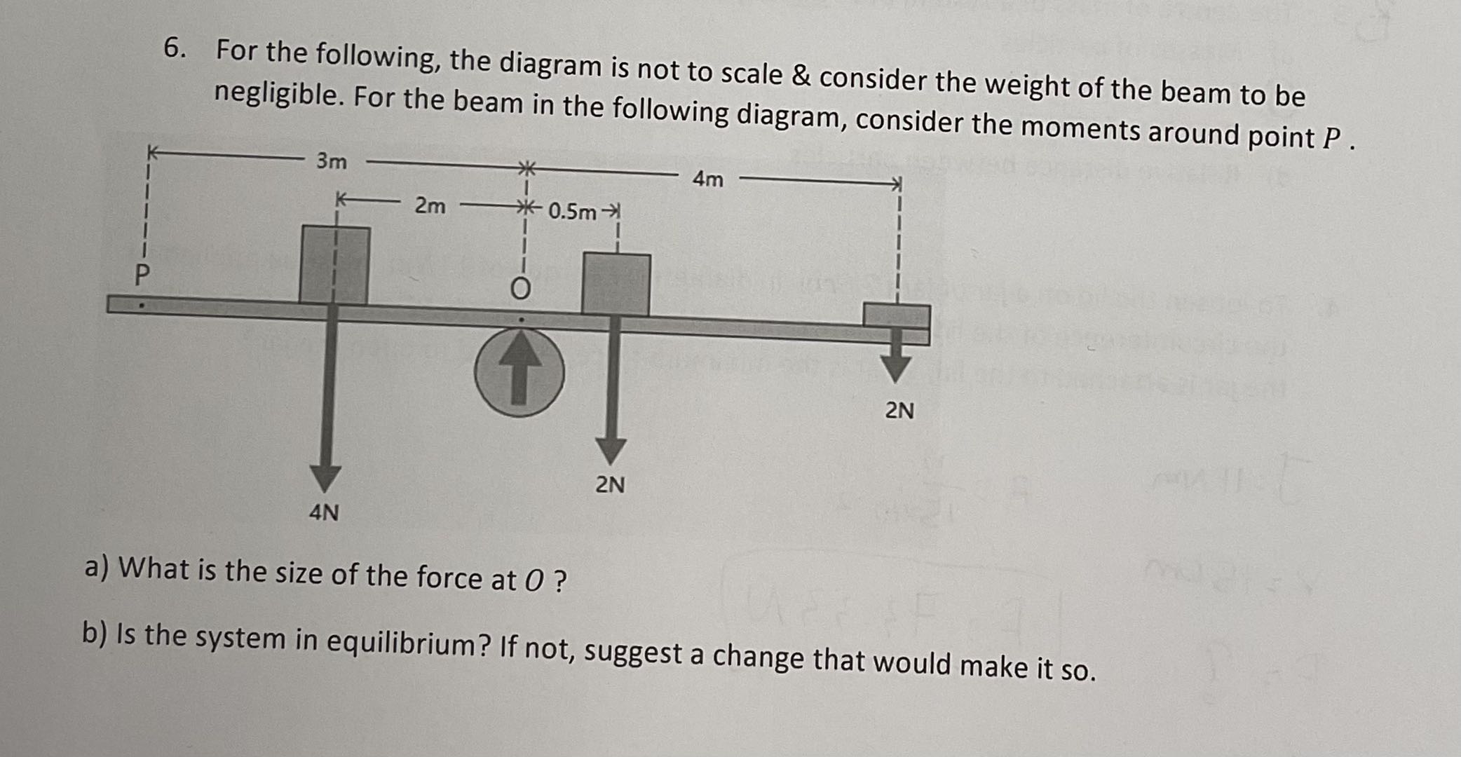 Solved 6. For the following, the diagram is not to scale \& | Chegg.com