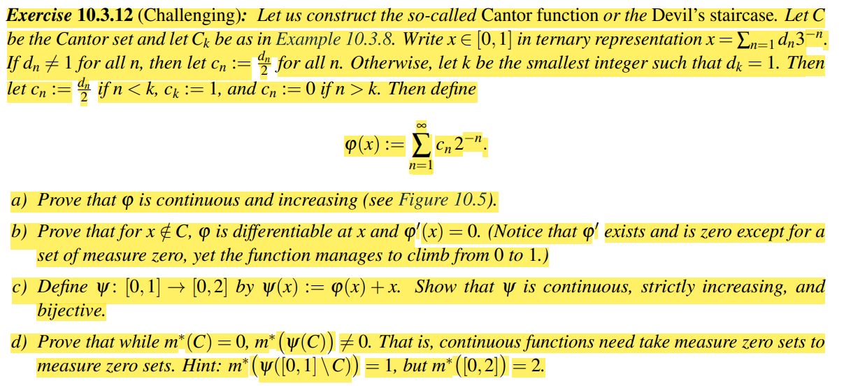 Solved Exercise 10.3.12 (Challenging): Let us construct the | Chegg.com