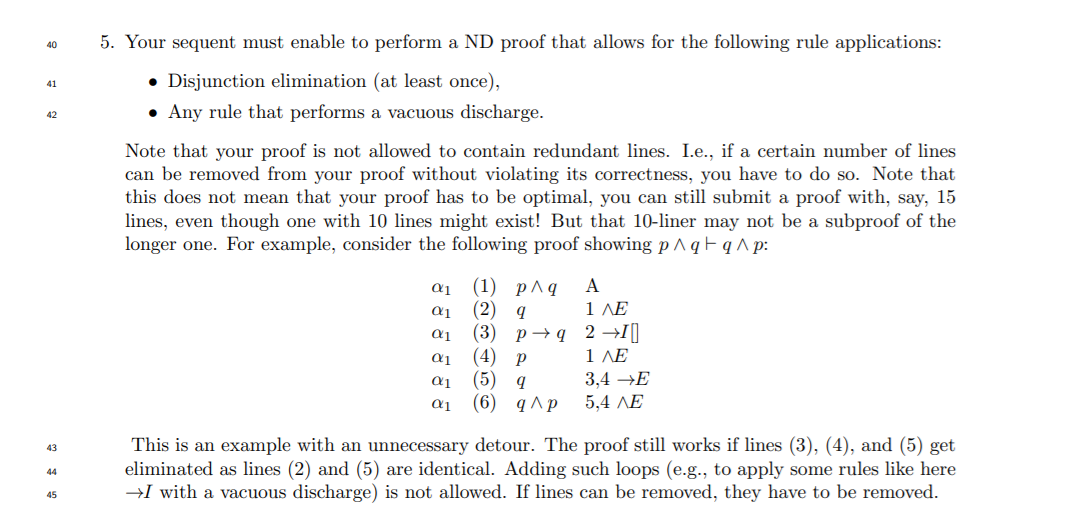 Solved Exercise 1 (Natural Deduction) 21 (7 points) 22 23 In | Chegg.com