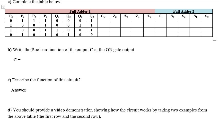 Solved (2) Implement the following circuit in Proteus and | Chegg.com