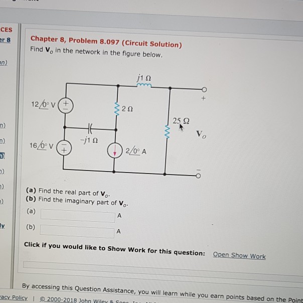 Solved Chapter 8, Problem 8.053 (Circuit Solution) Find Vs | Chegg.com