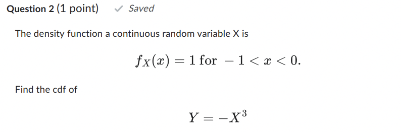 Solved The Density Function A Continuous Random Variable X Chegg