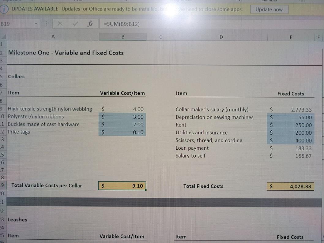 Solved Would you be able to help me with the Variance | Chegg.com