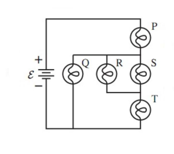 Solved The five identical bulbs in the following figure are | Chegg.com