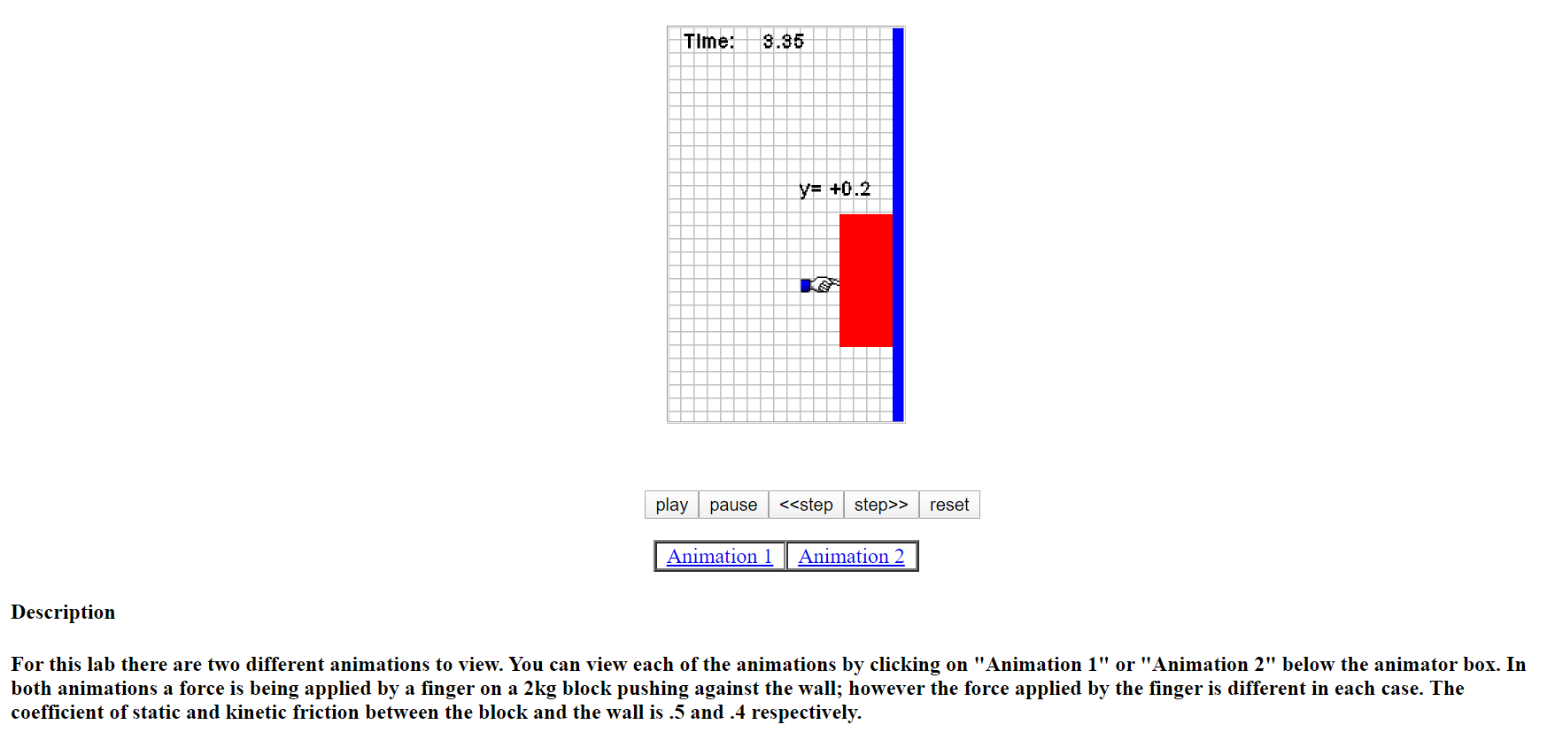 For this lab there are two different animations to | Chegg.com
