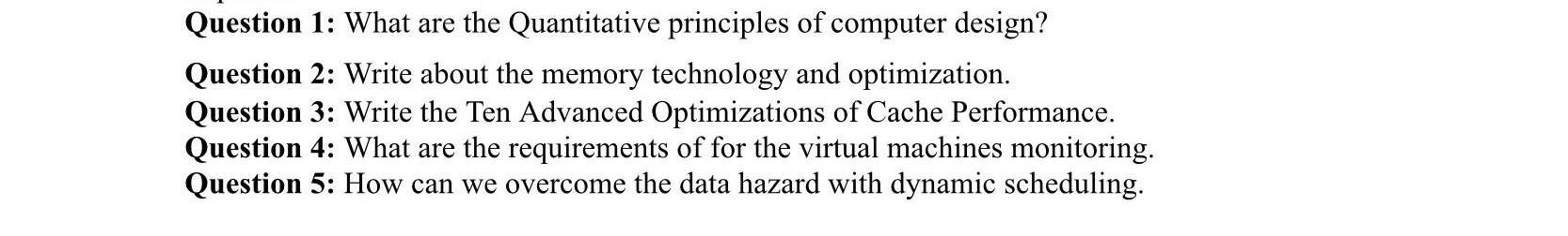 Solved Question 1: What are the Quantitative principles of | Chegg.com
