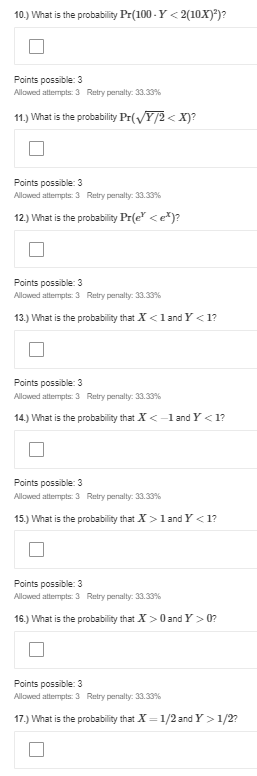 Solved Information. Let x ﻿and Y be ﻿jointly distributed | Chegg.com