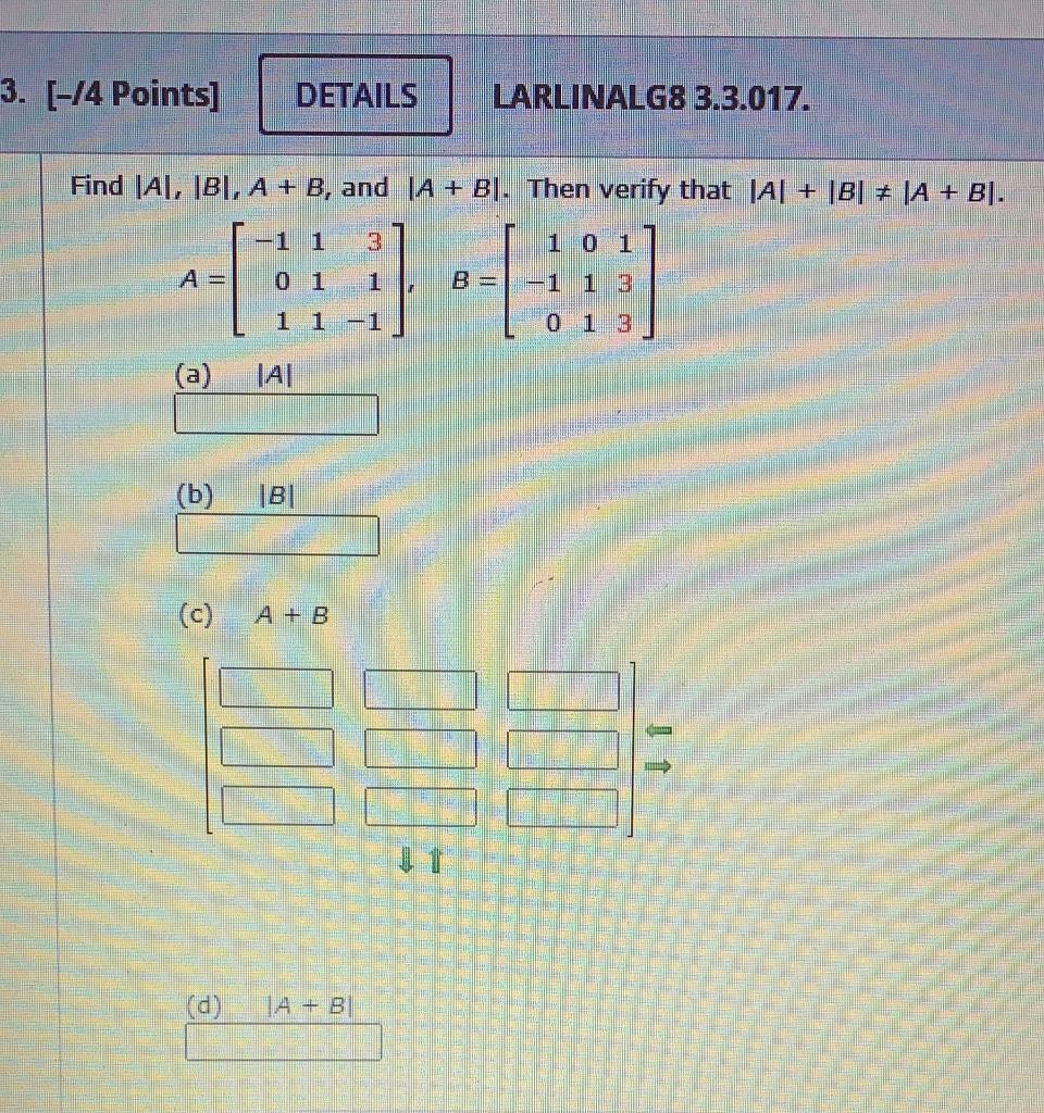 Solved 12. [-/1 Points] DETAILS LARLINALG8 3.2.501.XP. Use | Chegg.com