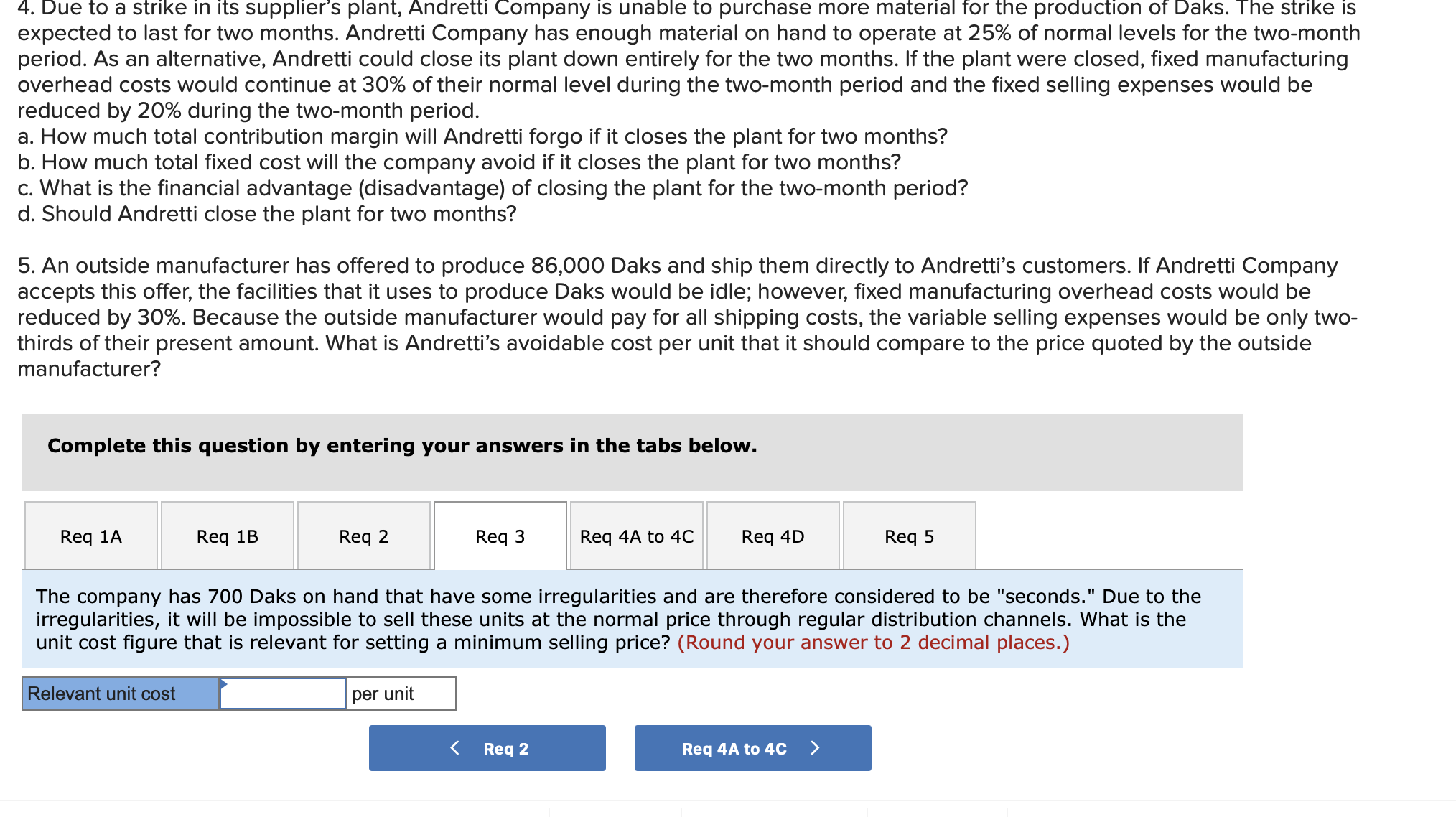 Solved Problem 6-18 (Algo) Relevant Cost Analysis in a | Chegg.com