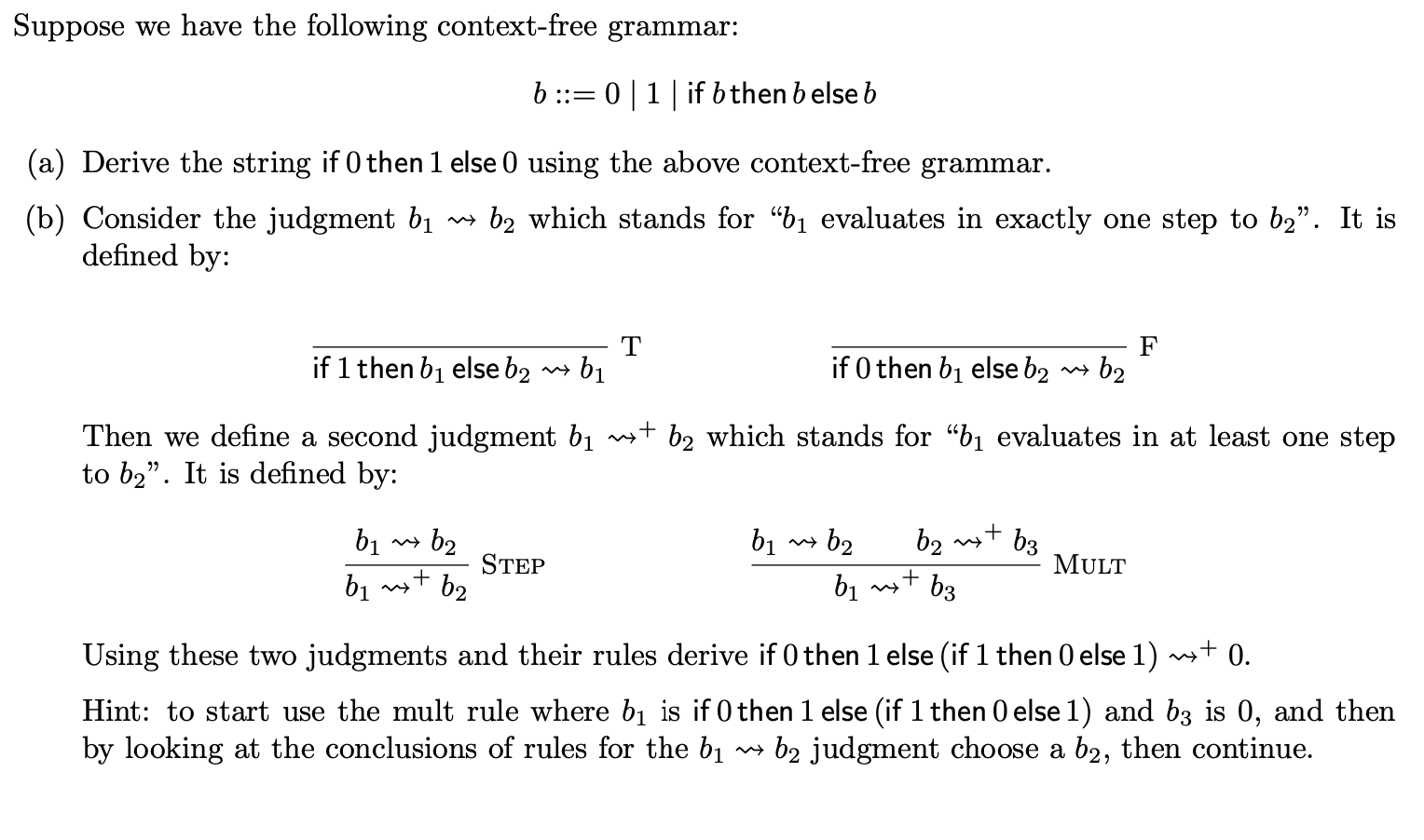 Solved Suppose we have the following context-free grammar: | Chegg.com