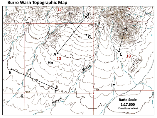 11. Calculate the contour interval of this map? Show | Chegg.com