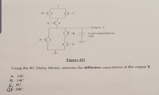Solved Output Load capacitance, TOC A2 Figure 01 Using the | Chegg.com
