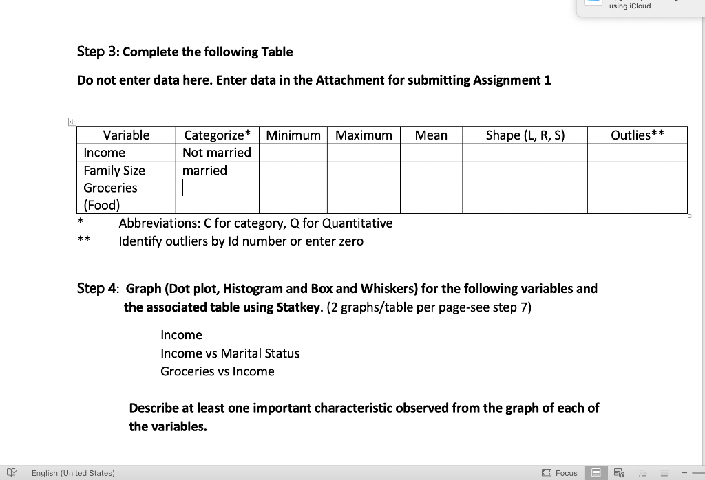 Step #1: Understanding the task to be addressed: | Chegg.com