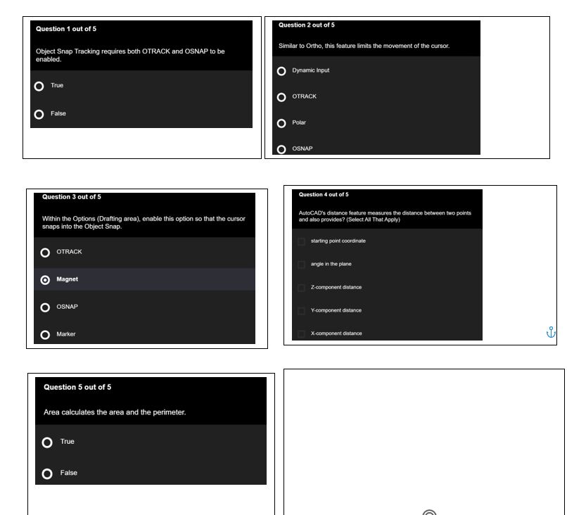 Solved Autodesk AutoCAD 2D Drafting, Drawing aid PTMultiple | Chegg.com