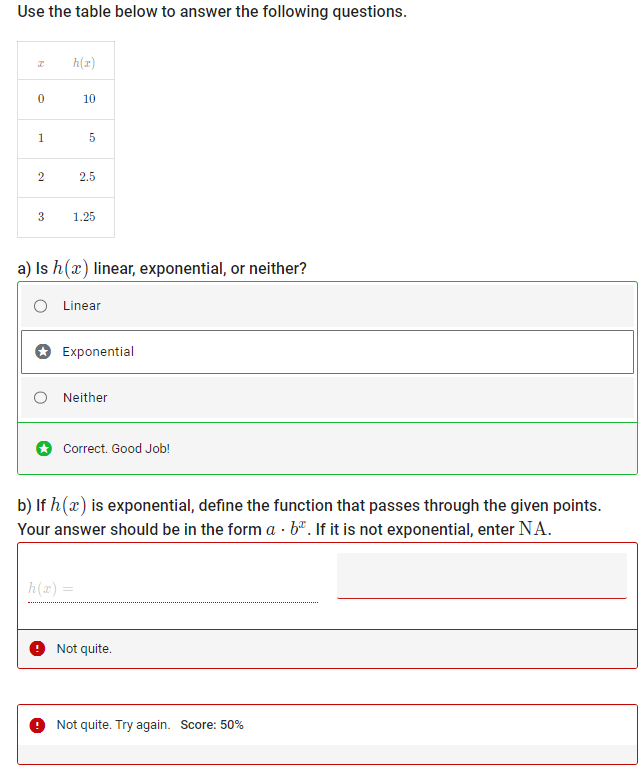 Solved If h(x) is exponential, define the function that | Chegg.com