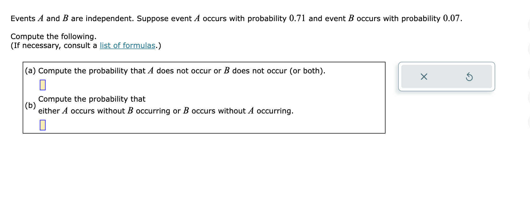 Solved Events A and B are independent. Suppose event A | Chegg.com
