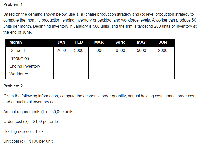 Solved I'm getting really frustrated on how to do the math | Chegg.com