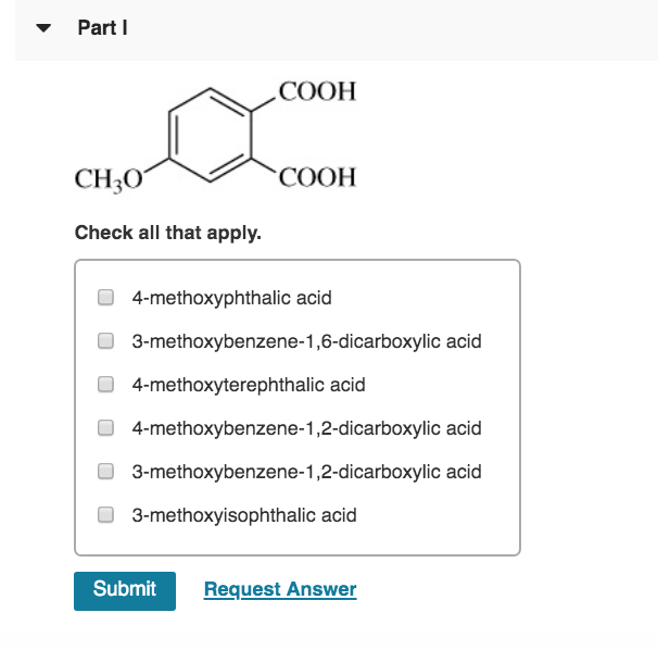 Solved PhCH2CH2COOH Check all that apply. O 7-propylbenzoic | Chegg.com
