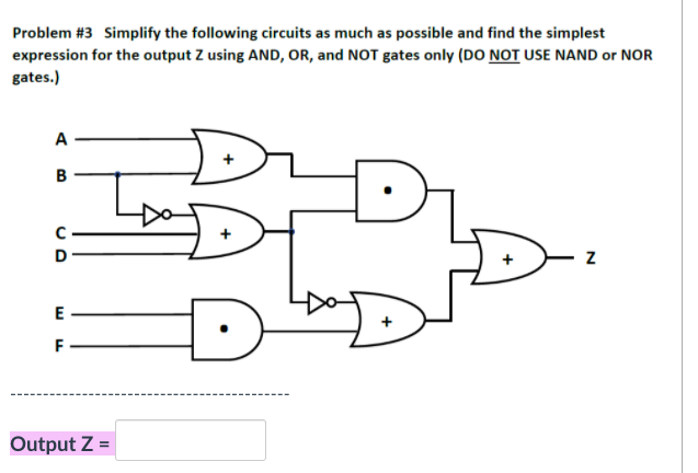 Solved Problem #3 Simplify the following circuits as much as | Chegg.com