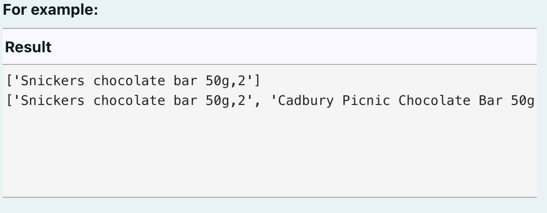 Solved Define a function named add_to_orders(items_list, | Chegg.com