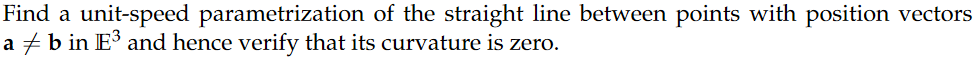 Solved Find a unit-speed parametrization of the straight | Chegg.com