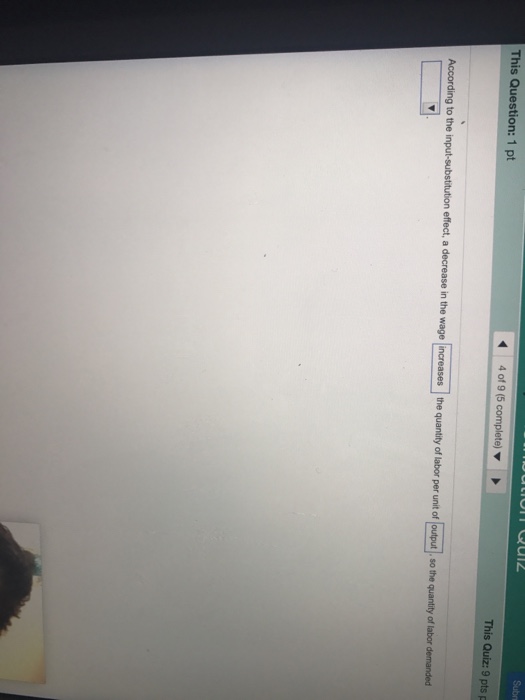 Solved According to the input-substitution effect, a | Chegg.com