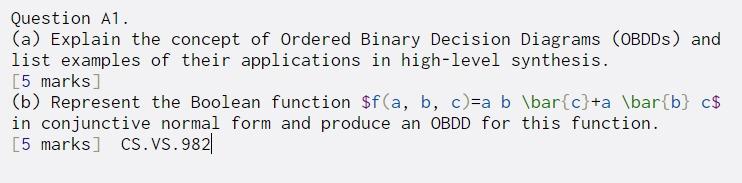 Solved Question Al. (a) Explain the concept of Ordered | Chegg.com