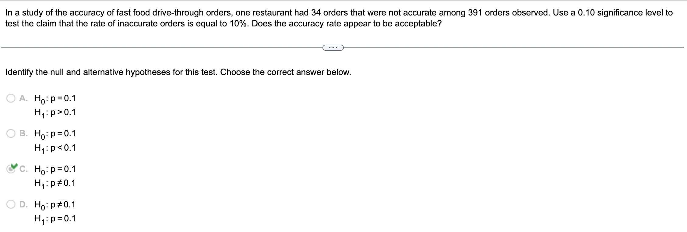 Solved 1.) (5 PARTS ) Part b.) Identify the test statistic | Chegg.com