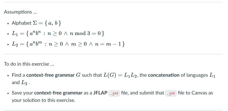Solved Assumptions ... - Alphabet Σ={a,b} - | Chegg.com