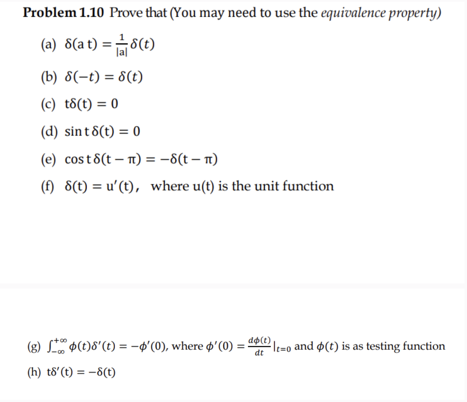 Solved Problem 1.10 ﻿Prove that (You ﻿may need to ﻿use the | Chegg.com