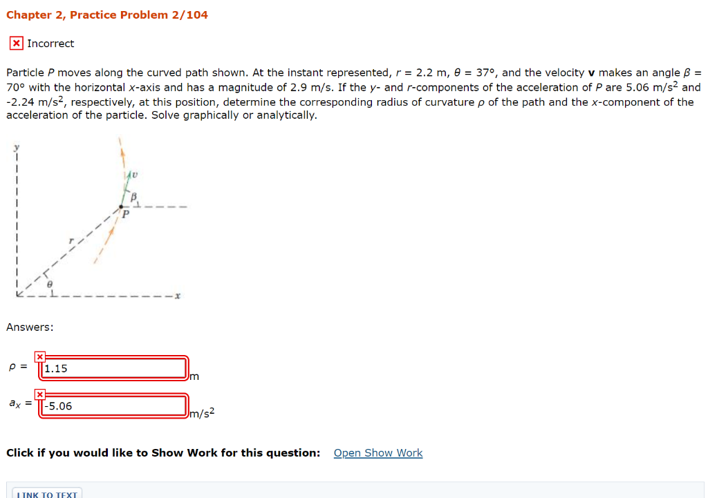 Solved Chapter 2, Practice Problem 2/104 * Incorrect | Chegg.com