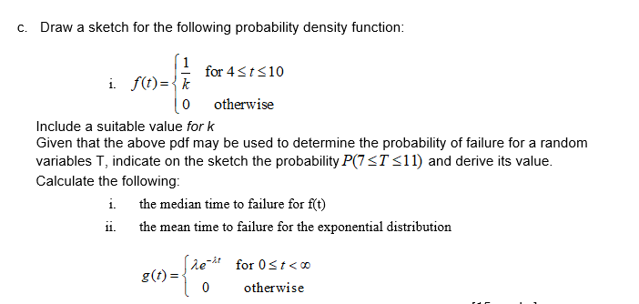 Solved c. Draw a sketch for the following probability | Chegg.com