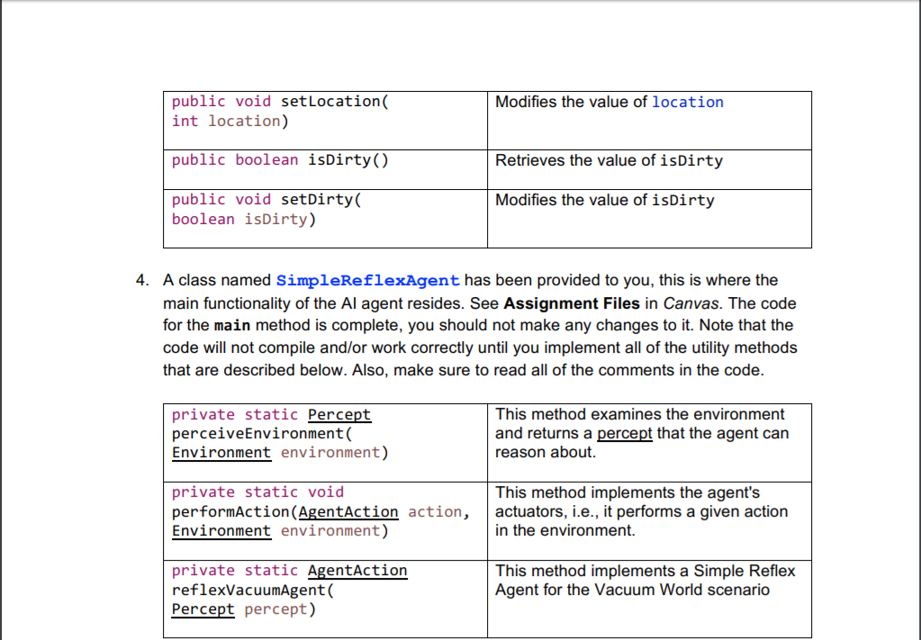 Solved Part 2: Implementing a Simple Reflex Agent (80 | Chegg.com
