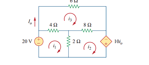 Use mesh analysis to find Vo in the circuit. | Chegg.com Use mesh analysis to find Vo in the circuit. | Chegg.com