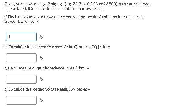 Solved VCC SRB1 Vin R1 HH Cin Q-NPN 2 Cout Vout RB2 RE 5000 | Chegg.com