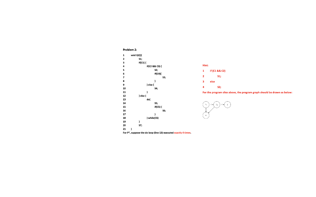 Solved 15 Pts 1 Draw The Program Graph You Must Use Line 