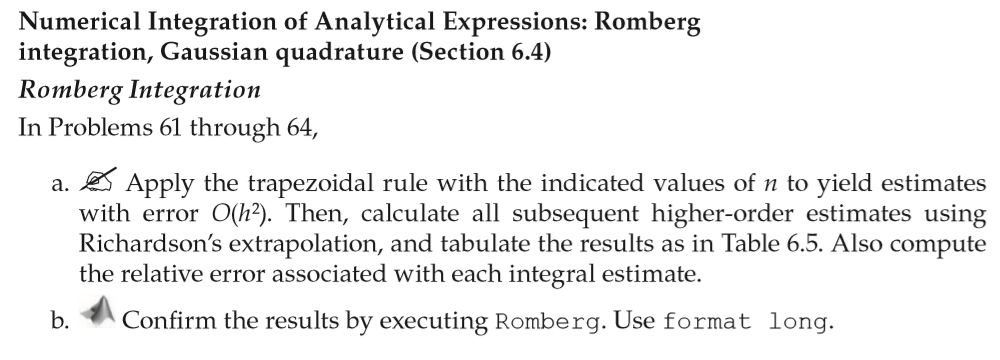 Solved Numerical Integration of Analytical Expressions: | Chegg.com Solved Numerical Integration of Analytical Expressions: | Chegg.com