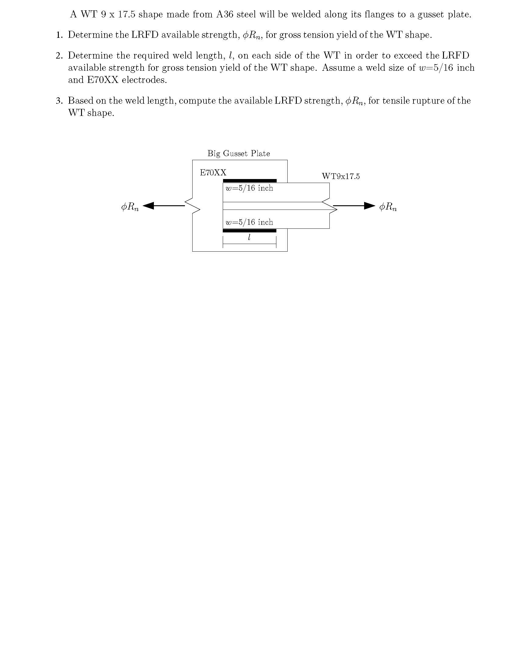 Solved A WT 9 x 17.5 shape made from A36 steel will be | Chegg.com