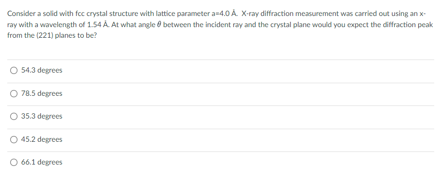 Solved Consider a solid with simple cubic structure with | Chegg.com