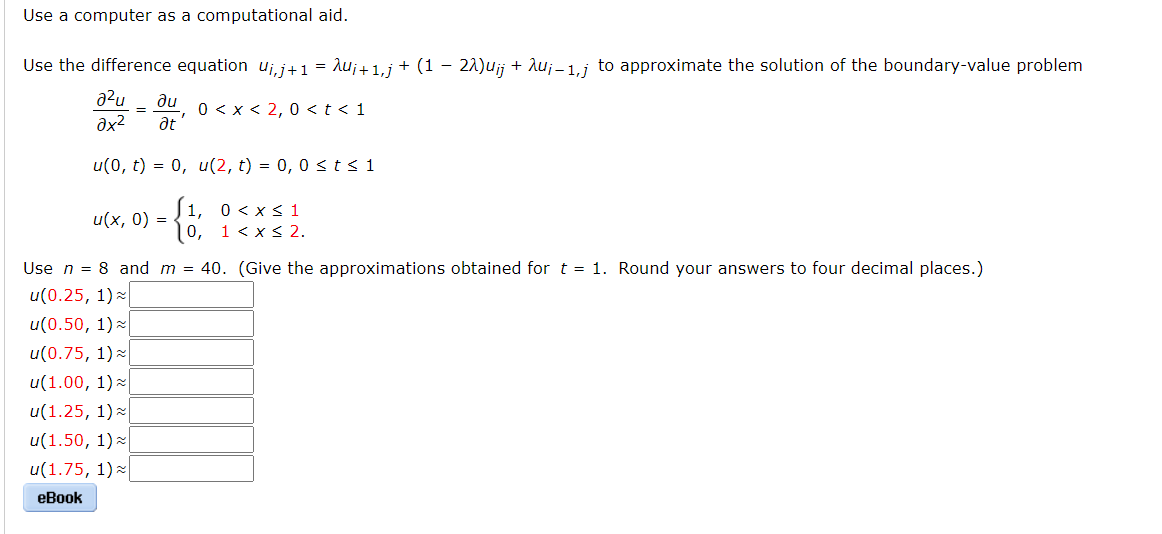 Solved Use a computer as a computational aid. Use the | Chegg.com