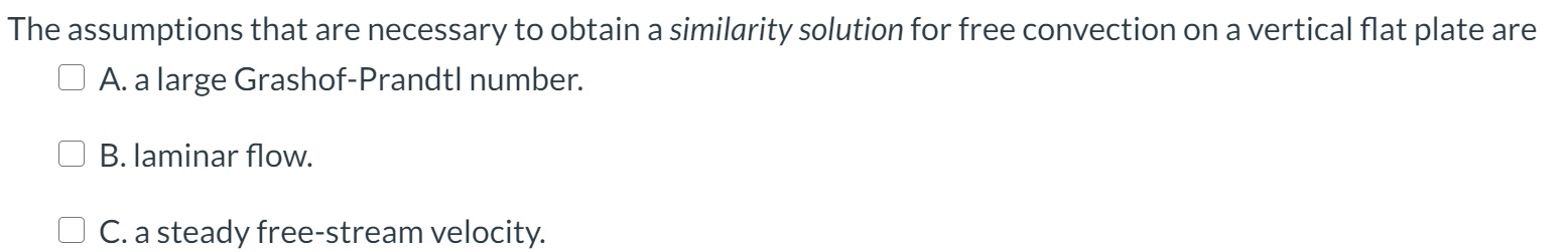Solved The assumptions that are necessary to obtain a | Chegg.com