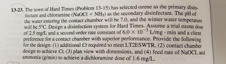 13-23. The town of Hard Times (Problem 13-15) has | Chegg.com