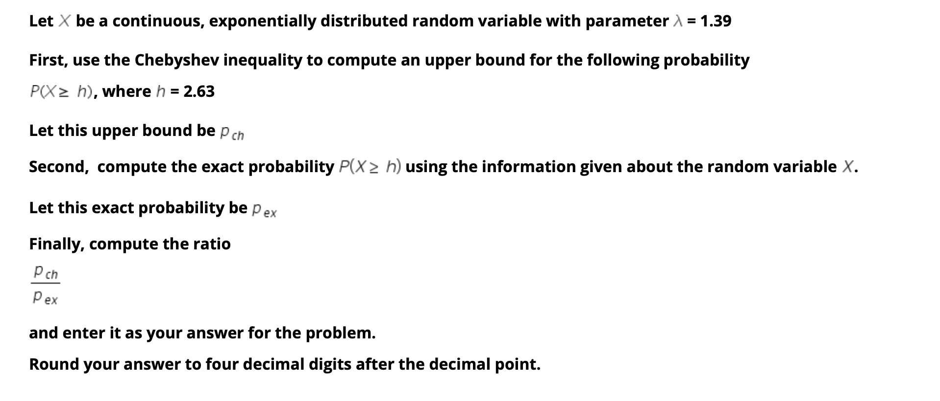 Solved Let X be a continuous, exponentially distributed | Chegg.com
