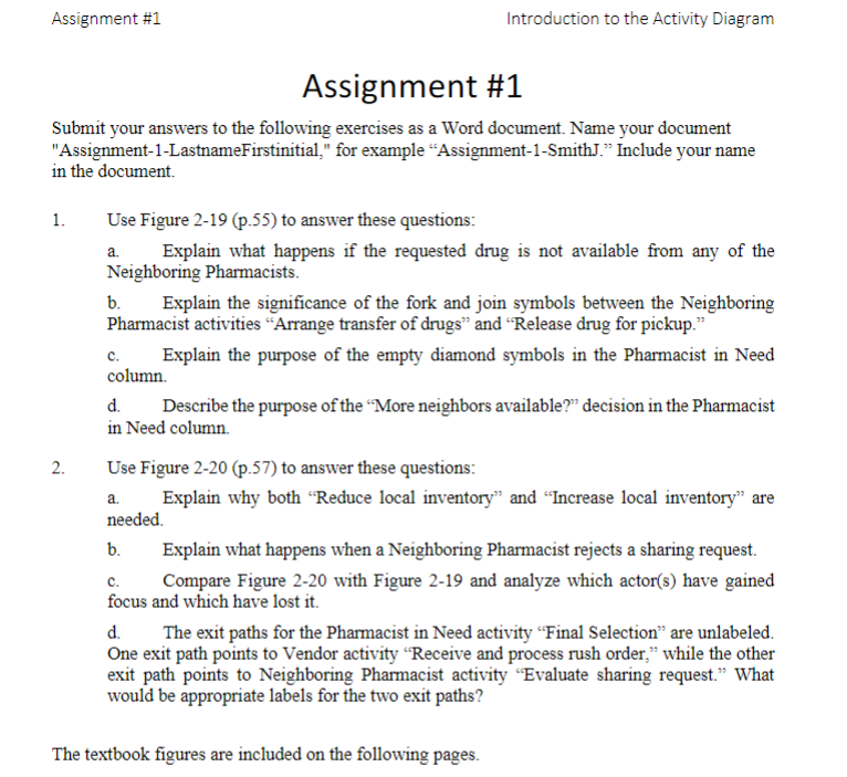 Solved Submit your answers to the following exercises as a | Chegg.com