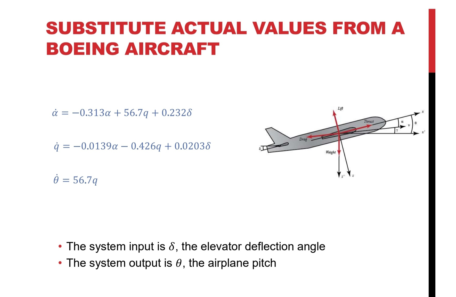 Solved CONSIDER A 2-D MODEL OF THE AIRPLANE, THEN THE PITCH | Chegg.com
