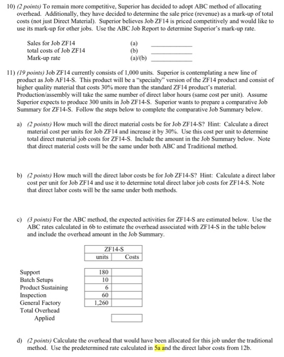 Solved Please answer the following based on the info given | Chegg.com