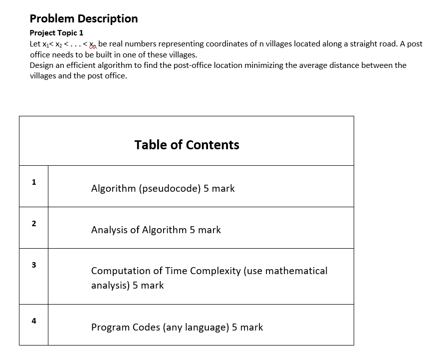 Solved Problem Description Project Topic 1 Let xı