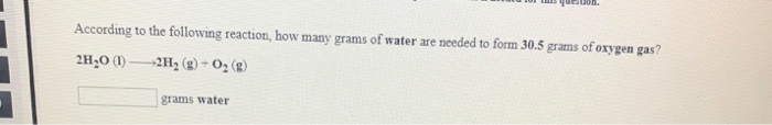 Solved According to the following reaction, how many grams | Chegg.com