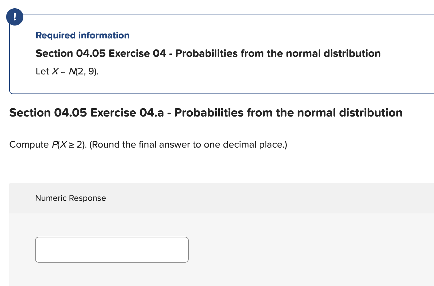 Solved Required information Section 04.05 Exercise 04 - | Chegg.com