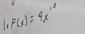 Solved 10F(x)=4x10 | Chegg.com